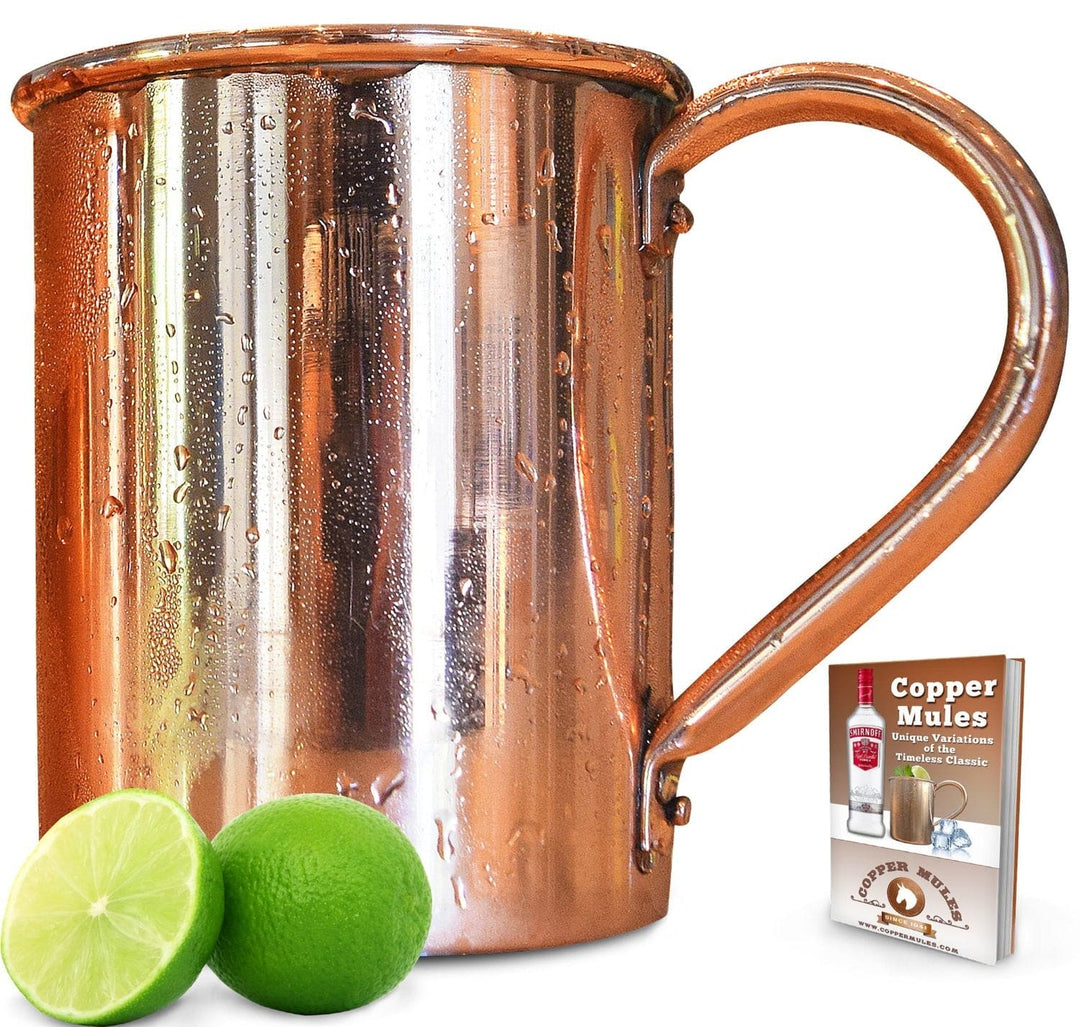 100% Copper Moscow Mule Mug (16 ounce) Handcrafted Quality – Copper Mules